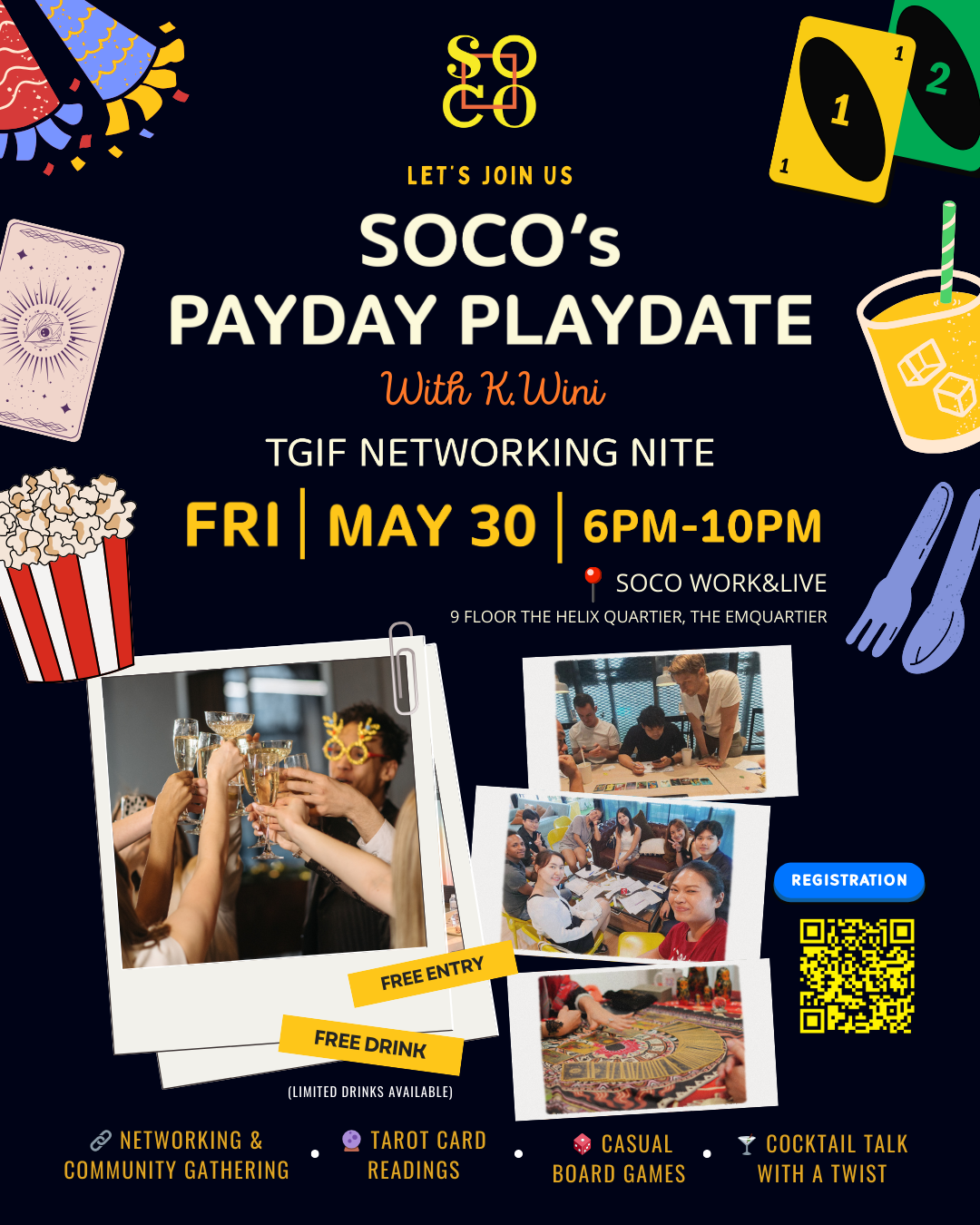 TGIF Just Got Better! Join Our Event SOCO's Payday Playdate